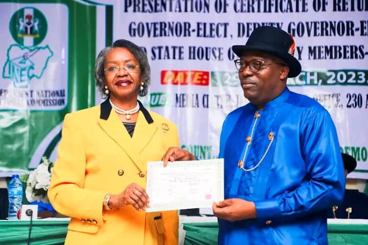 Inec Presents Certificates Of Return To Governors Elect Photos The
